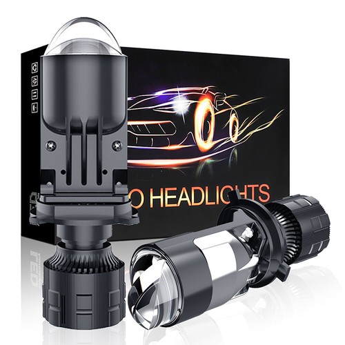 H4 9003 Mini Laser Hyperboloid Bi LED Projector Len Motor&Car Headlight ...