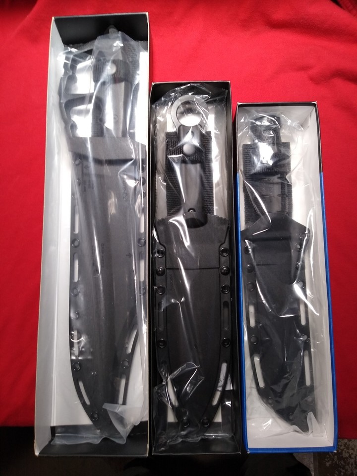 COLD STEEL KNIFES - CHAOS BOWIE- SHANGHAL SHADOW-LETHERNECK | eBay