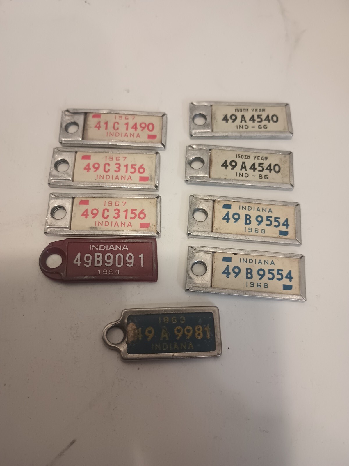 Vintage Mini Indiana DAV License Plates '60s Lot Of (9) | eBay