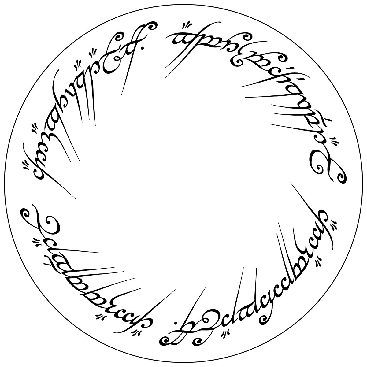 The Lord Of The Rings Ring Inscription