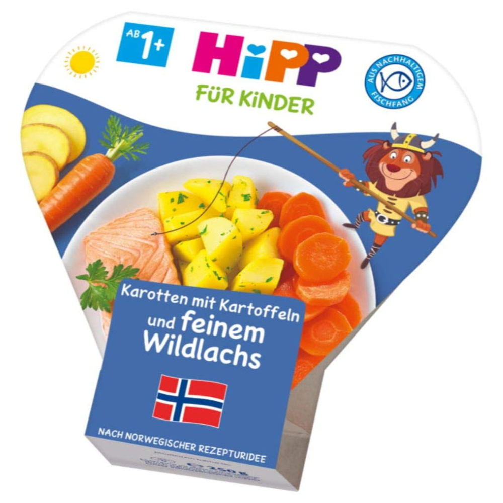 HiPP Complete Dish of Carrots with Potatoes and Fine Wild Salmon -250g ...