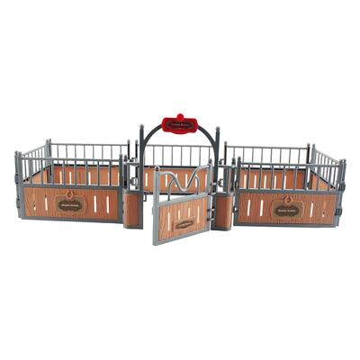 Simulation Horse Stable Farm Fence Toy Playset for Sand Table Diorama ...