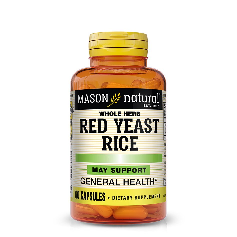 RED YEAST RICE 1200 mg /2 CAPS lower cholesterol BEST DEAL 600mg cap 60 ...
