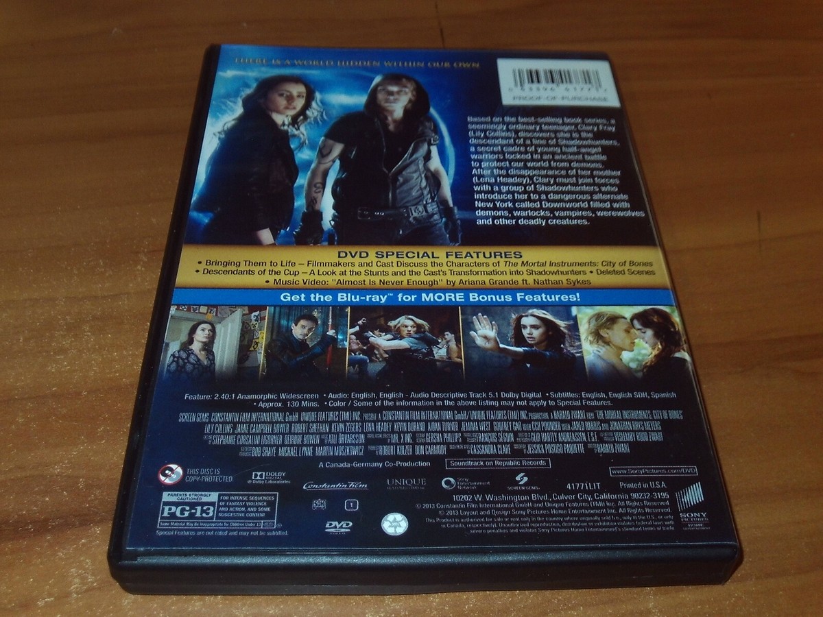 Mortal Instruments Dvd Cover The Mortal Instruments: City Of Bones