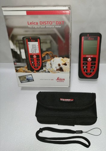 Leica DISTO DXT Laser Distance Rangefinder Measurer Tool w/ Case Tajima ...