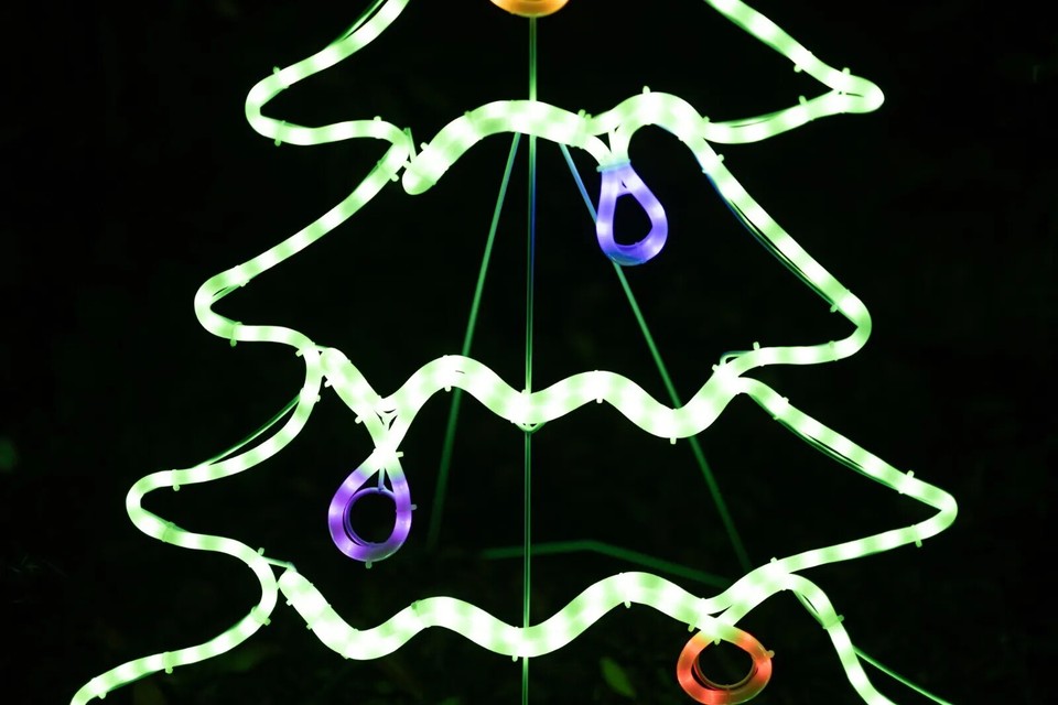 Christmas LED Rope Light Decoration Multi Colour Silhouette Indoor ...