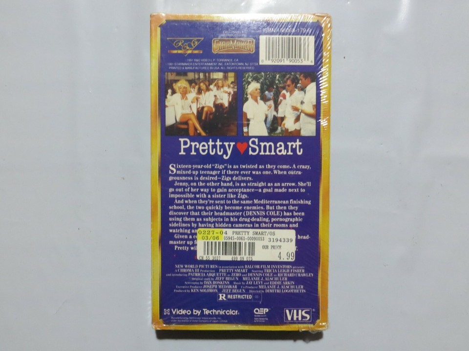 VHS Tape PRETTY SMART Patricia Arquette DENNIS COLE drama X3 | eBay