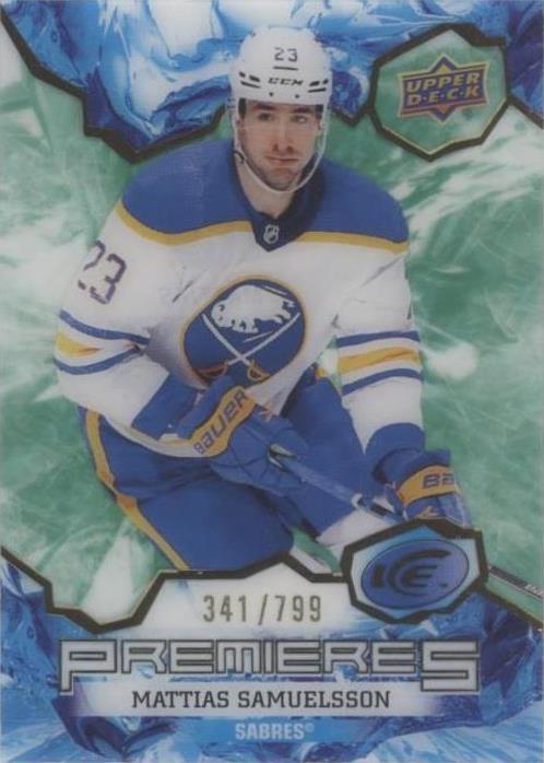 2021 22 Upper Deck Ice Ice Premieres Mattias Samuelsson 159 Green 2001
