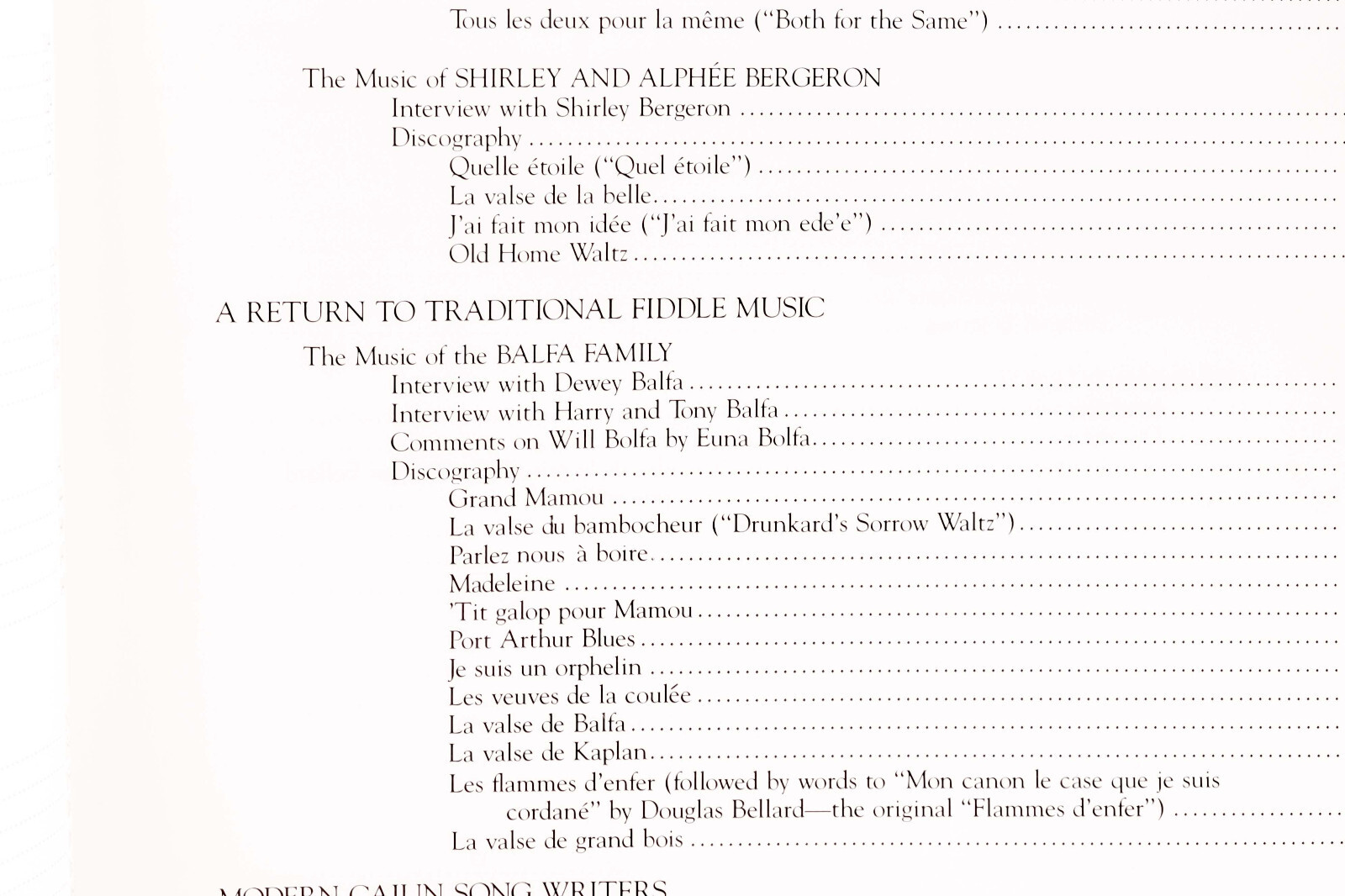 Cajun Music A Reflection Of A People 1984 Vol. 1 Louisiana Acadian ...