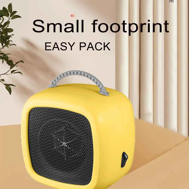 Portable Mini Heater 500W PTC Ceramic Fast Heating Silent Desktop ...