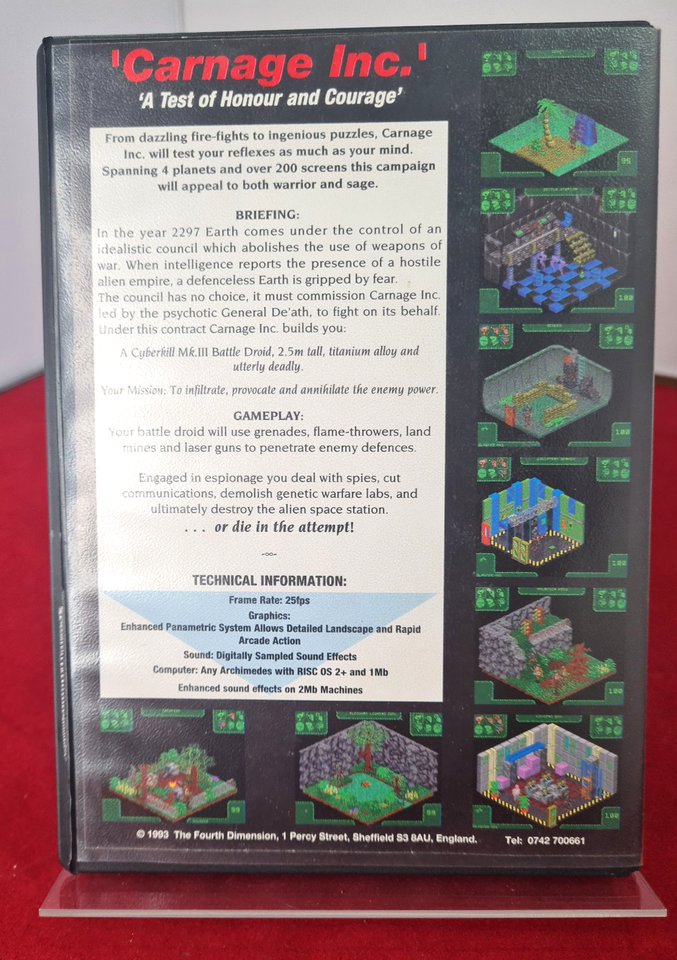 Boxed Carnage Inc Game s/ware & Guide Acorn RISC OS The Fourth ...