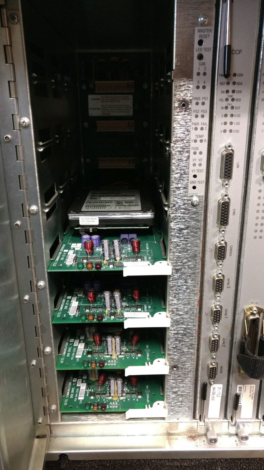 1 USED OCTEL A250 8-PORT VOICE MAIL SYSTEM w/MODULES & CARDS ***MAKE ...