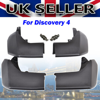 UK FOR LAND ROVER DISCOVERY 4 FRONT & REAR MUDFLAP SET MUD FLAPS KIT ...