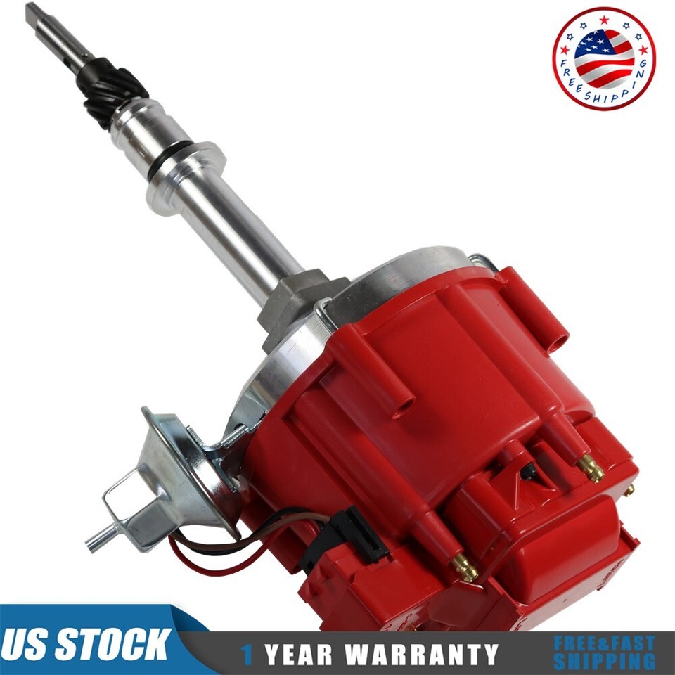 Red 6522R HEI Ignition Distributor 6 Cylinder For GM 250 Chevy 292 230 ...