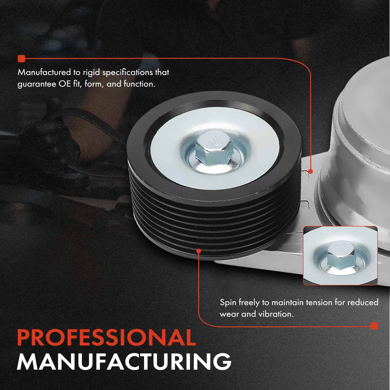 Belt Tensioner with Pulley for Ford F650 F750 Blue Bird El Dorado ...