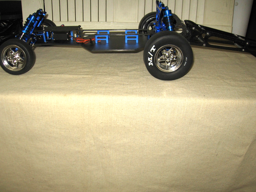 RC DRAG CAR CUSTOM MADE TRAXXAS SLASH 2WD CHASSIS WITH ALUMINUM ...
