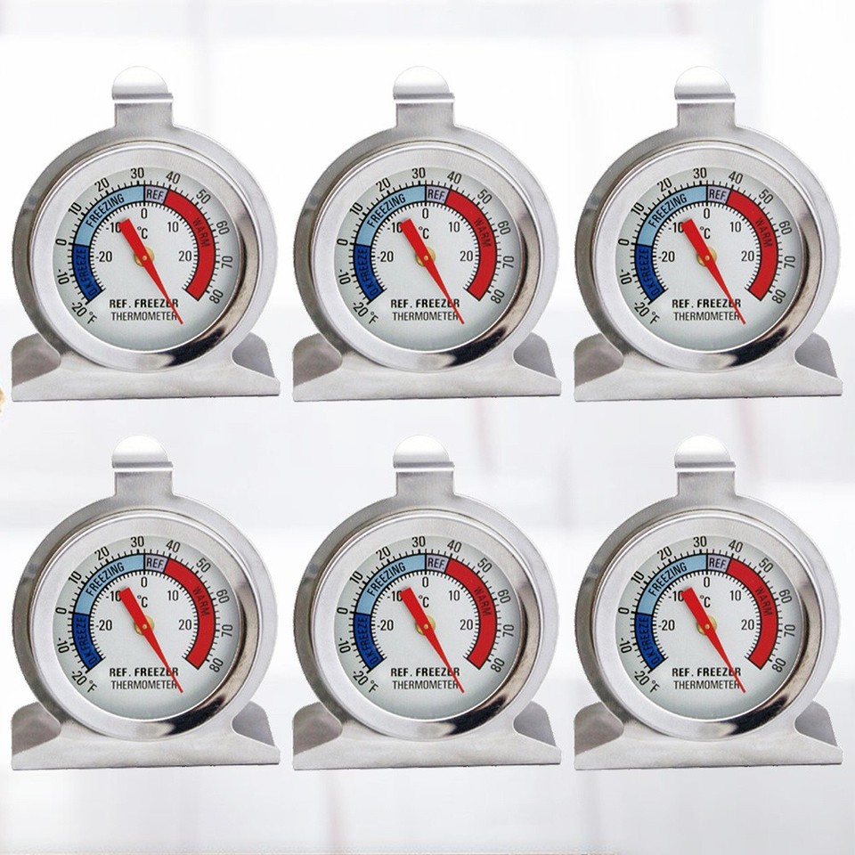 4 Pcs Refrigerator Thermometers Freezer Temperature Gauges Fridge ...