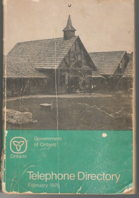 Vintage February 1976 - Government of Ontario (Canada)Telephone ...