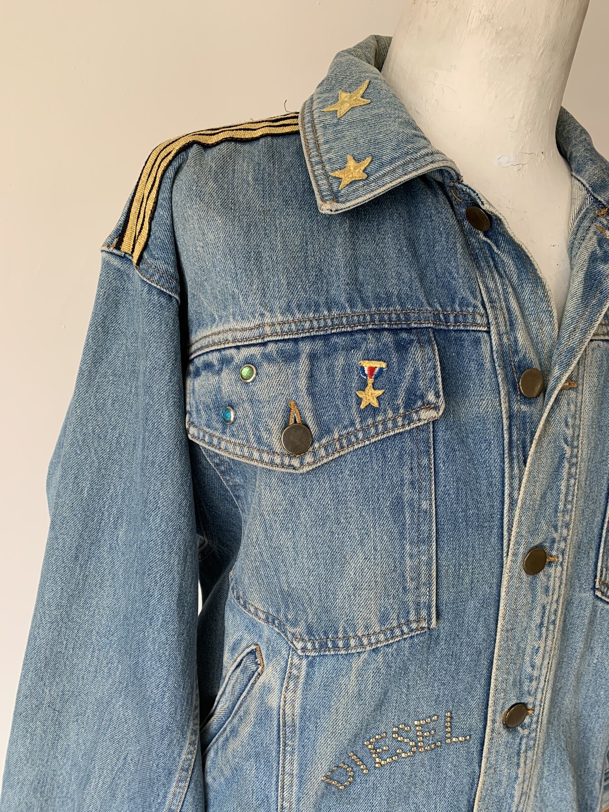 Vintage Diesel Denim Jacket Circa 1990’s Made In USA,… - Gem