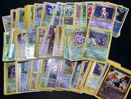 Lot of 90 ALL HOLO Vintage Pokemon Cards Collection DAMAGED | eBay