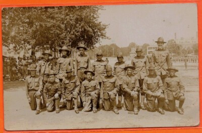Soldiers at Boot Camp Old Real Photo circa WW1 | eBay