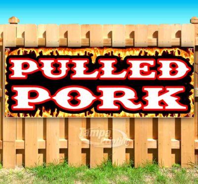PULLED PORK Advertising Vinyl Banner Flag Sign Many Sizes USA | eBay