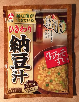 Asahimatsu, Hikiwari Natto Jiru, Instant Miso Soup, 3 servings, Japan ...