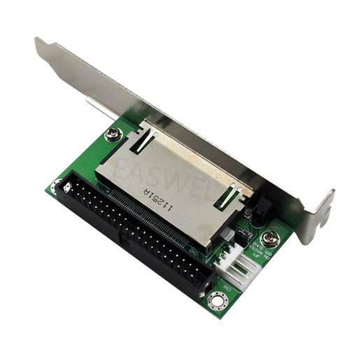 40-Pin Bootable Adapter PCI Bracket Back Panel Compact Flash CF To IDE ...