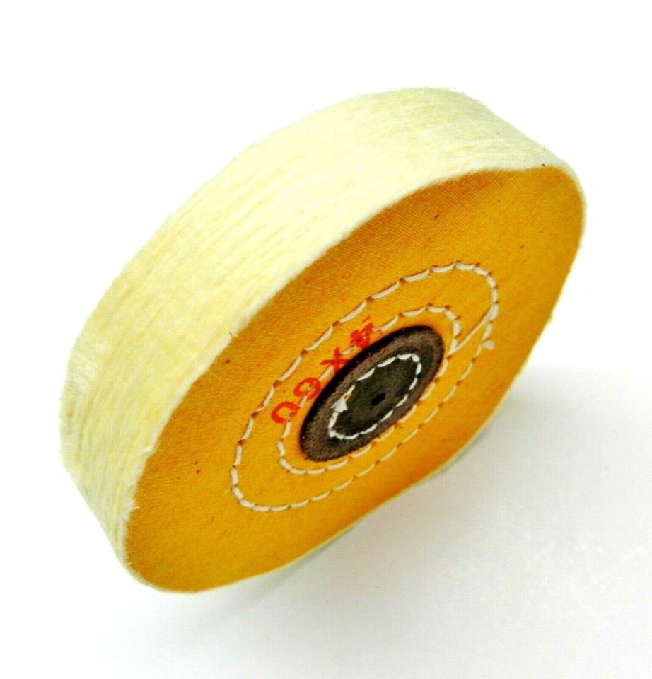 Jewelers Buff Wheel Yellow Treated Buff 4" 60Ply Buffing Polishing ...