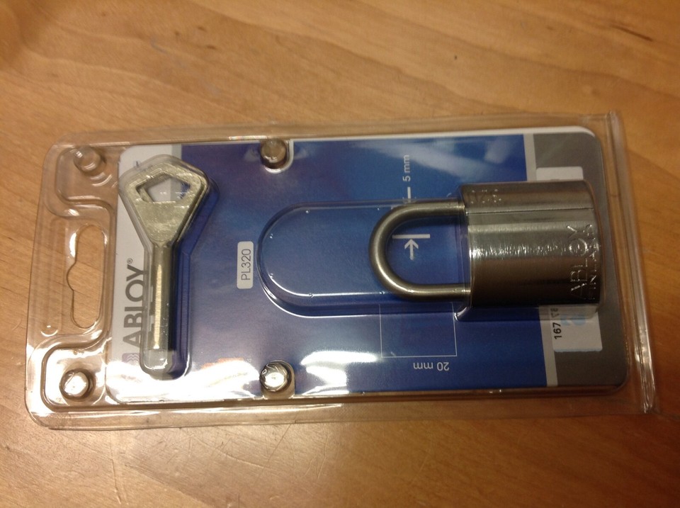 Abloy Finland PL 320 padlock New & unopened! | eBay