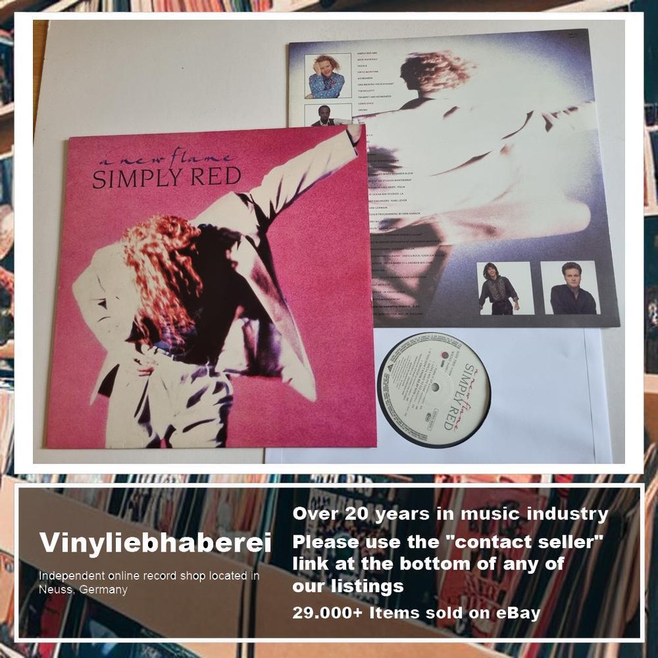 Simply Red - A New Flame Vinyl LP Europe MISPRINT | eBay