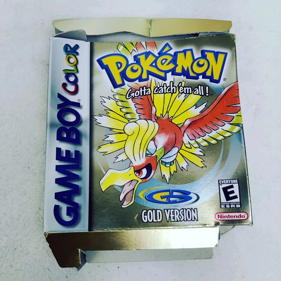 Authentic Original Pokemon Gold Version Game Boy Color BOX ONLY Read | eBay