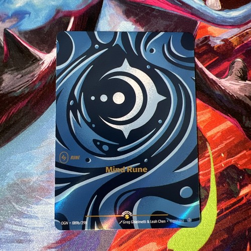Riftbound Mind Rune (Alternate Art) Nexus Night Showcase Promo 089b/298 ...