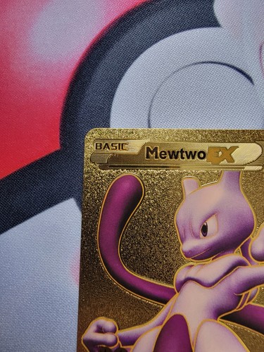 Pokemon Mewtwo EX HP 170 Gold Foil Fan Art Card 98/99 | eBay