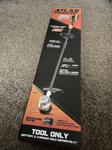 Atlas 80-volt 80v 16" String Trimmer Cordless Brushless Tool Only ( NEW ...