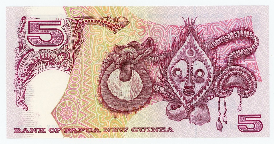 Papua New Guinea ... P-13b ... 5 Kina ... ND (1992) ... Choice *UNC*🤩 ...