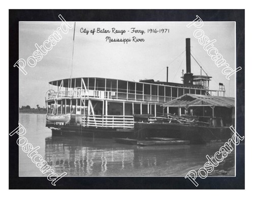 Historic City of Baton Rouge Ferry, 1916 Mississippi River Steamboat ...