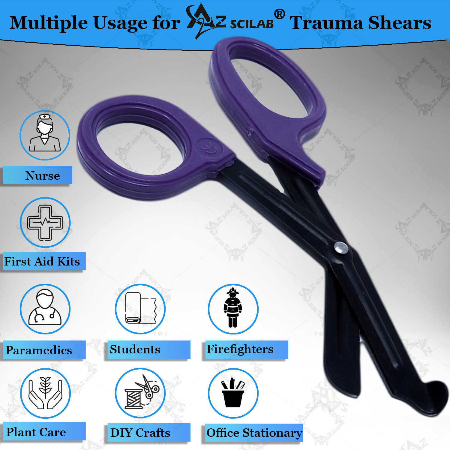 12pc Paramedic Nurse EMT Trauma Shears First Aid 7.25" Fluoride Coated ...