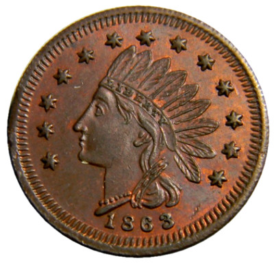 Cincinnati OH 1863 A. Ricke Fuld-165EV-6a, R.7 Civil War Token (01009 ...