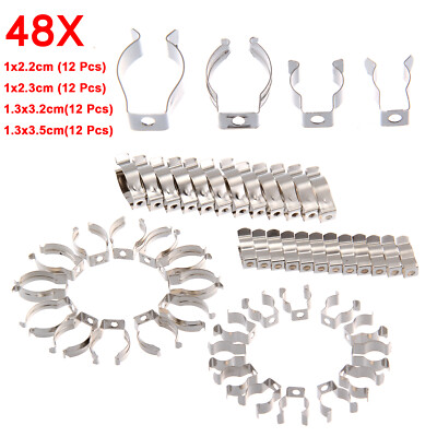48 x Assorted Tool Spring Terry Clips Heavy Duty Storage / Shed Garage ...