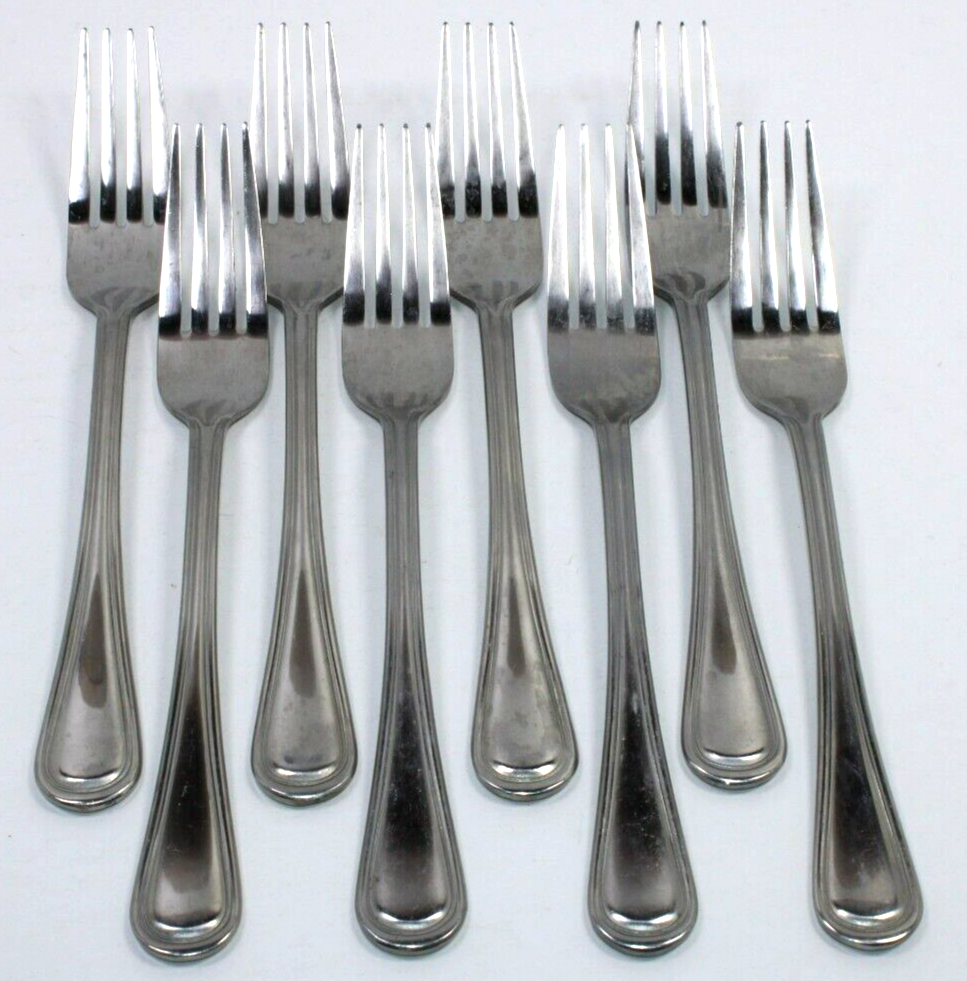 8 Oneida TRESS Hollis Stainless Dinner Forks | eBay