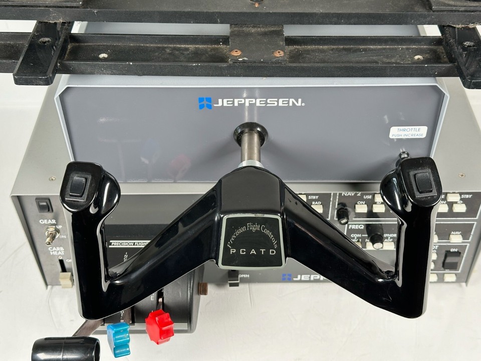 Jeppesen Precision Flight Controls Desktop Yoke Simulator | eBay