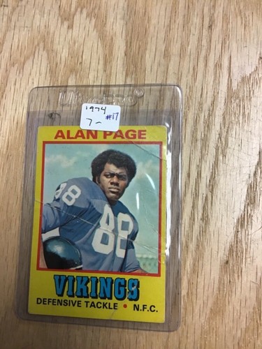1974 Topps Wonder Bread All Star Series Football Alan Page Card #17 | eBay