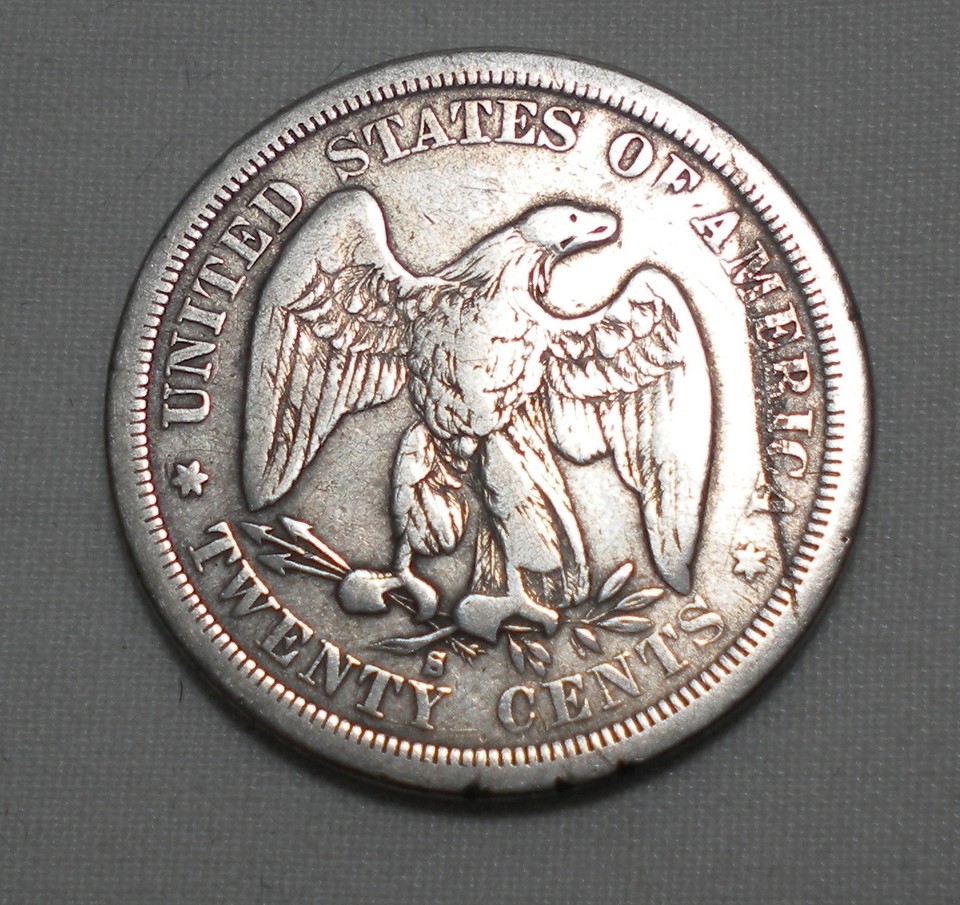 1875-S Twenty 20 Cent Piece/Coin G-VG Seated Liberty | eBay