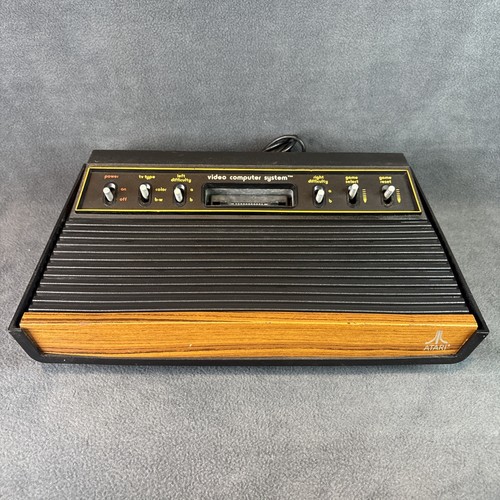 Atari 2600 6 Switch “Woody” Console w/ F-Plug Adapter - Tested Working ...