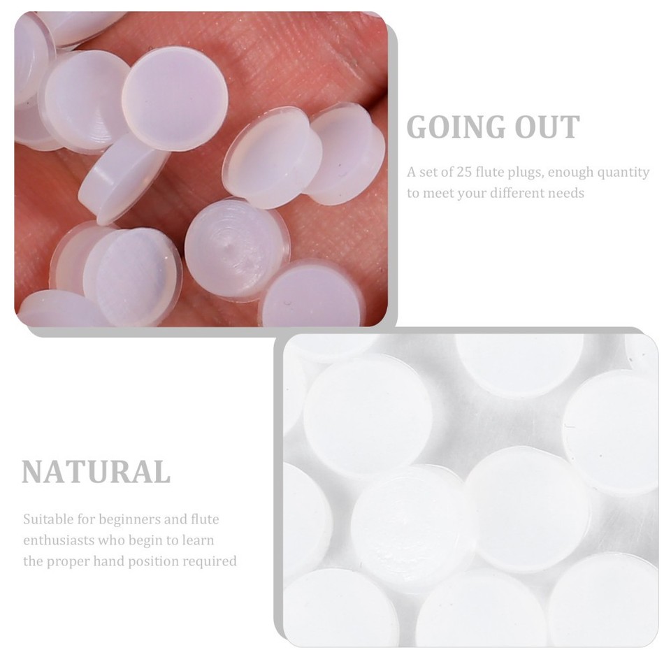 25Pcs open hole flute plugs Flute Plugs Flute Key Plugs Silicone Flute ...