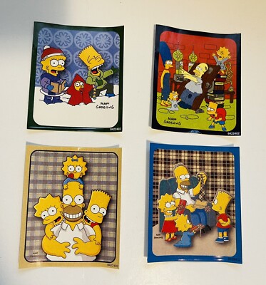 The Simpsons Rare Duracell Batteries 4 Stickers Set 1990 | eBay