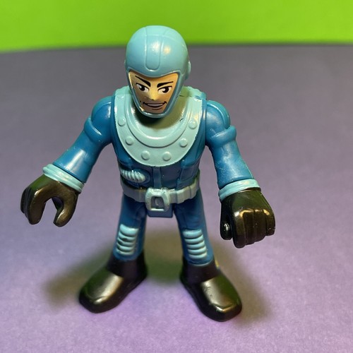 2015 Fisher Price IMAGINEXT Deep Sea Blue Submarine Diver Figure Only ...