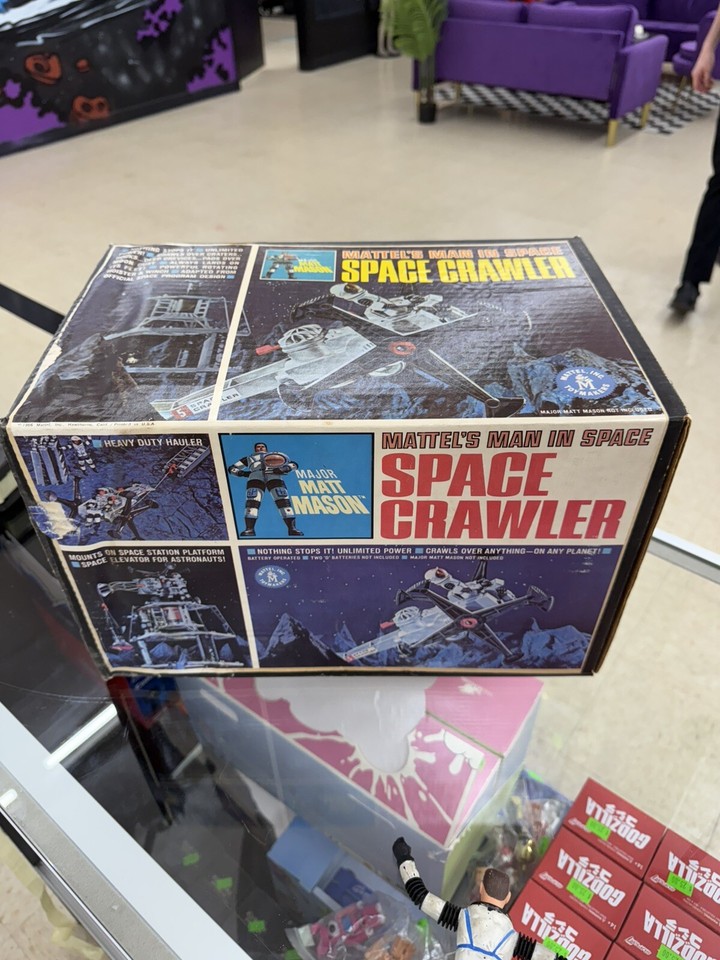 Vintage 1966 Mattel Man In Space Major Matt Mason Space Crawler W/ Box ...