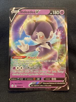 Indeedee V Ultra Rare 039/072 Shining Fates NM Pokemon Card | eBay